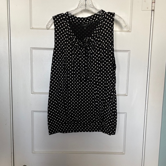 Talbots | Tops | Talbots Black And White Polka Dot Top Size Xl | Poshmark